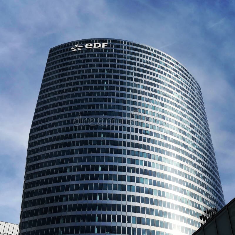 Edificio EDF foto de archivo editorial. Imagen de francia - 165017208