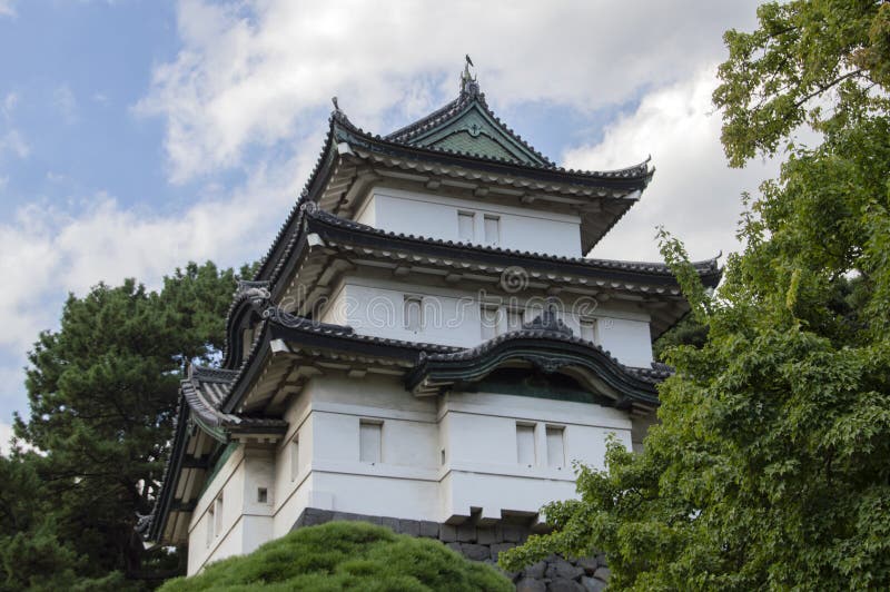 Edificio En El Palacio Imperial De Tokyo Japan 992016 Foto de archivo ...