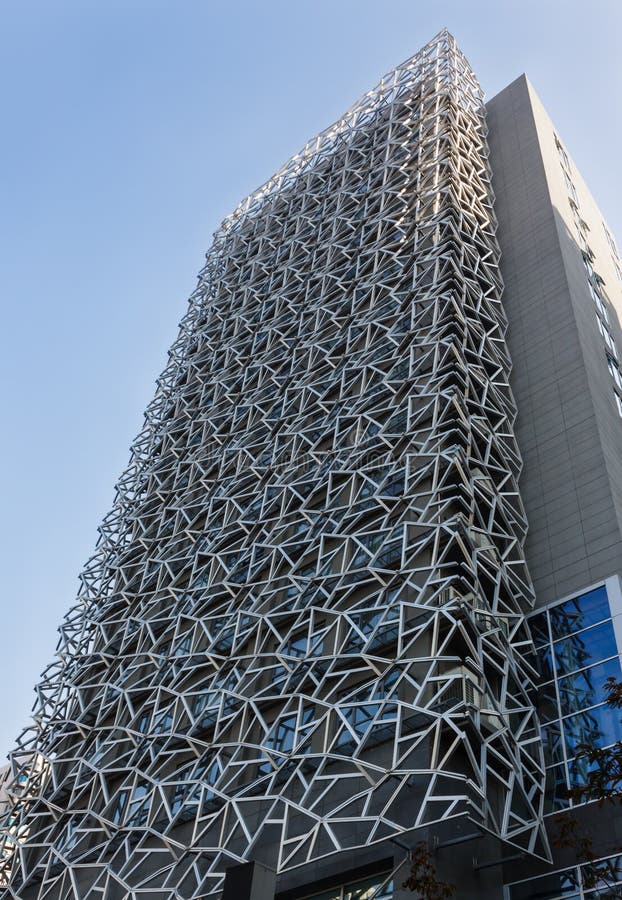 Edificio Moderno Con Exterior De La Textura Foto de archivo - Imagen de ...