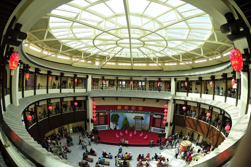 Edificio redondo del Hakka foto editorial. Imagen de moderno - 46135261