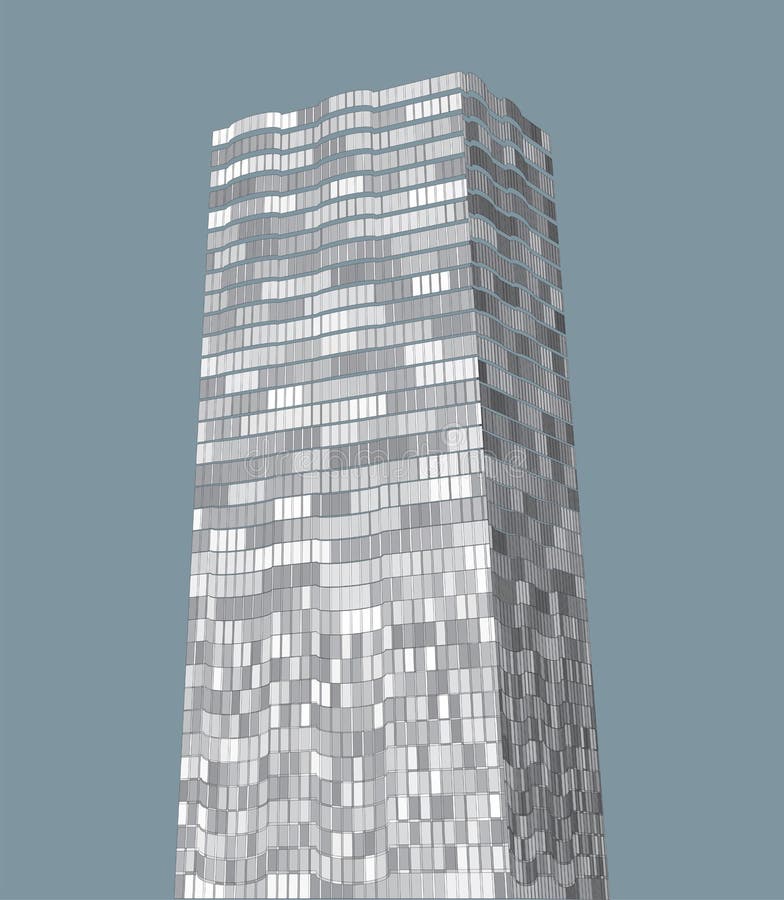 Edificios abstractos ilustración del vector. Ilustración de cubierta ...