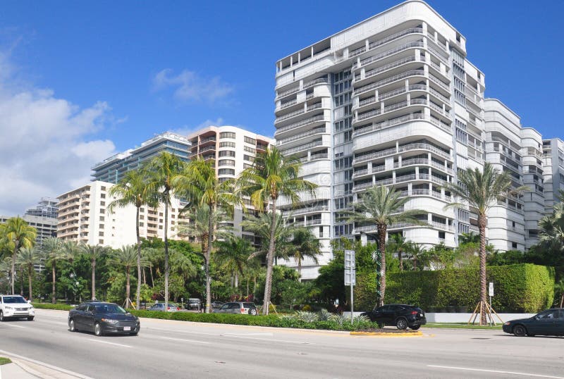 Edificios De Miami Beach En Ciudad Imagen editorial - Imagen de playa ...