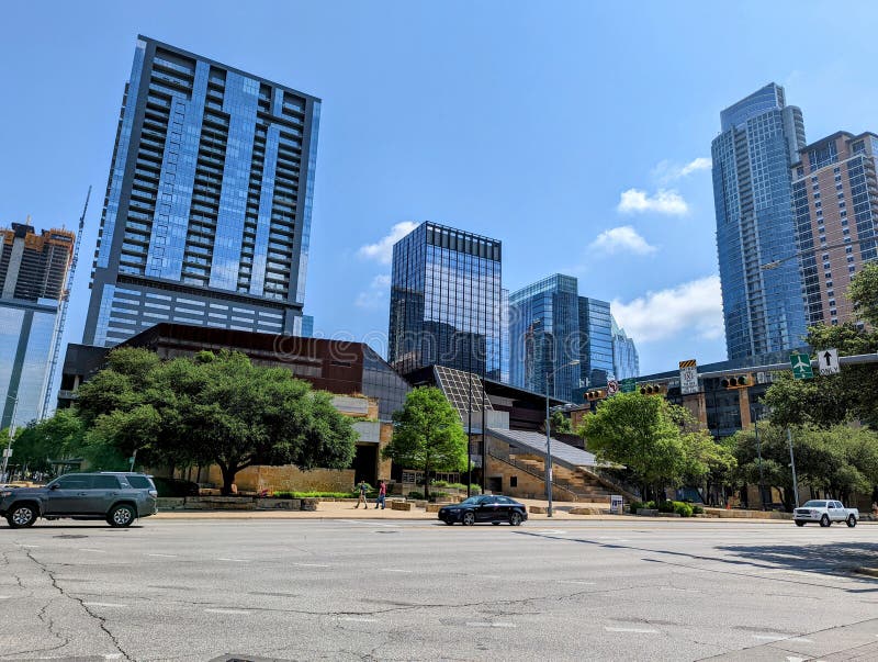 Edificios Modernos En El Centro De Austin Texas Foto editorial - Imagen ...