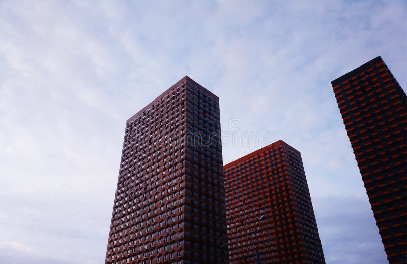 Edificios Vivos Fondo De Arquitectura Moderna Imagen de archivo ...