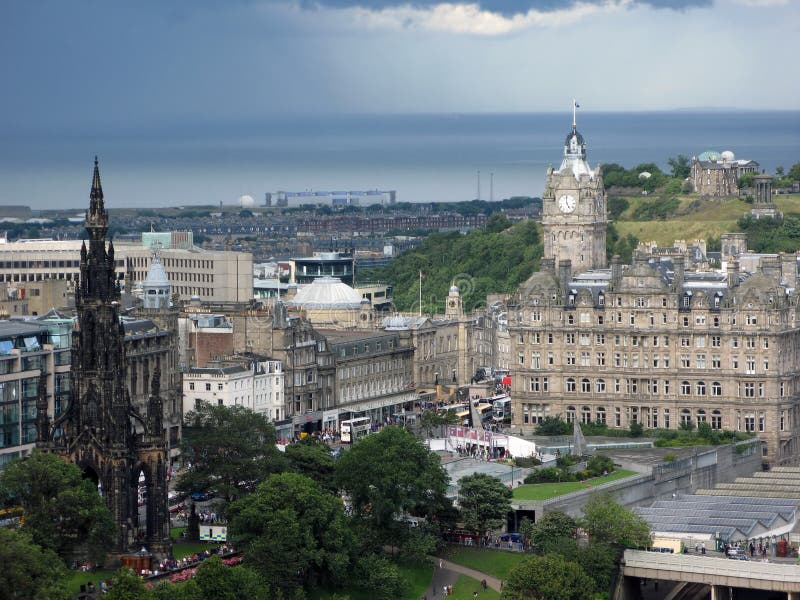Edimburgo, O Capital De Scotland. Imagem de Stock - Imagem de parque ...