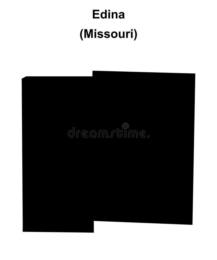 Edina outline map stock vector. Illustration of boundary - 387456876