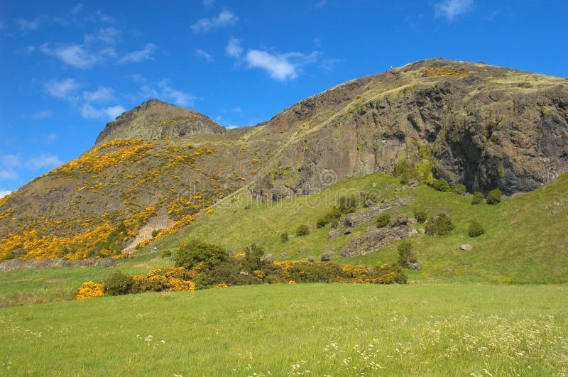 Edinburgh stock photo. Image of lush, europe, nature, hill - 1011034
