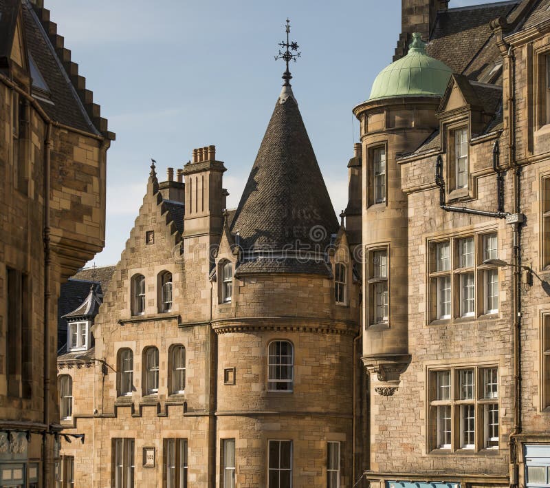 Edinburgh Architecture stock photo. Image of mile, city - 61919706