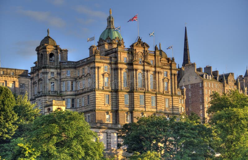 Edinburgh Buildings in Sunset Stock Photo - Image of sunset, town: 27121724