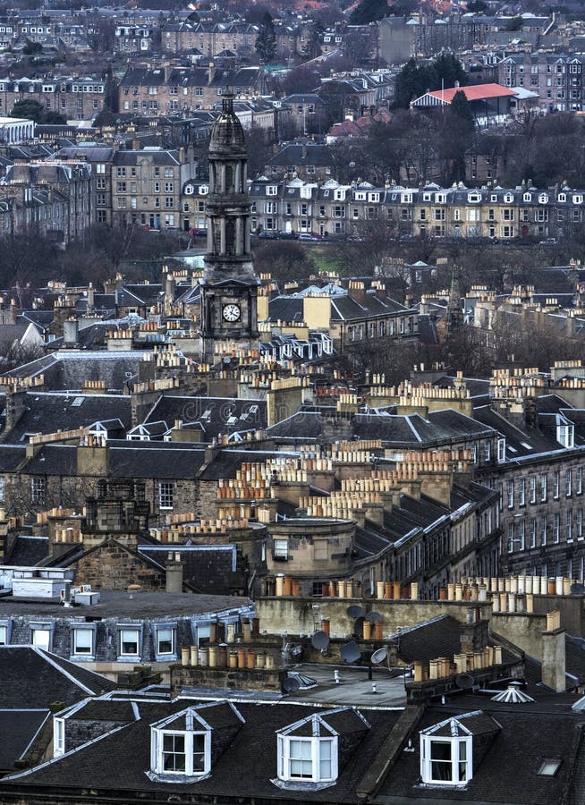 Edinburgh stock image. Image of panorama, building, city - 68497189