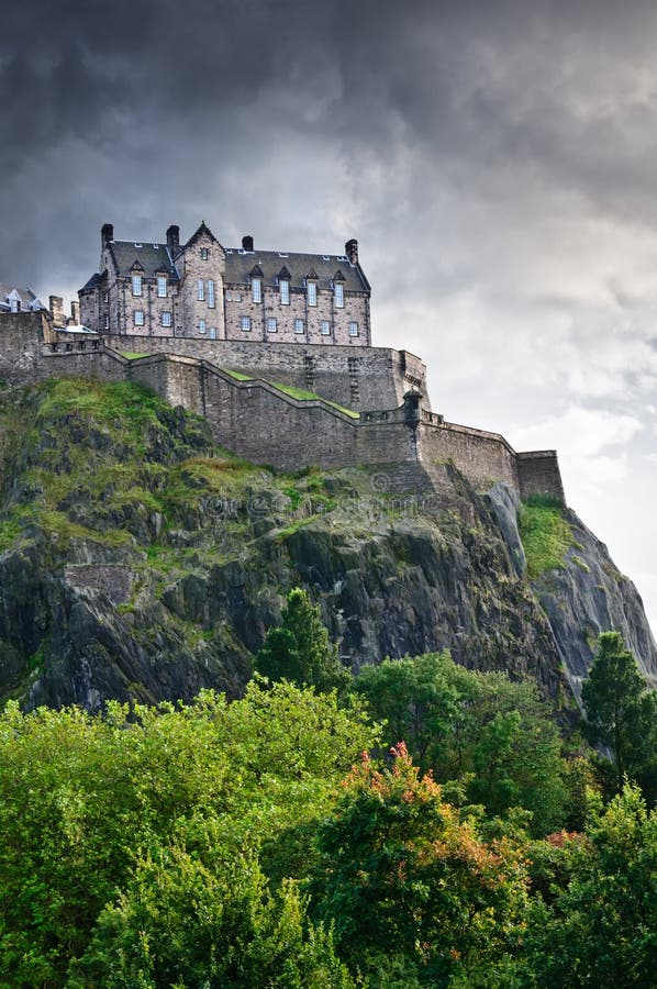 Edinburgh castle stock photo. Image of rock, medieval - 21622770