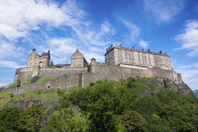 Edinburgh Castle. stock photo. Image of fort, building - 26284428