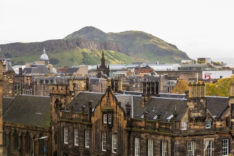 Edinburgh castle stock photo. Image of nature, town - 165219088