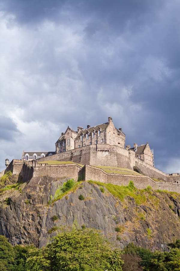 Edinburgh Castle stock photo. Image of famous, floral - 56721258