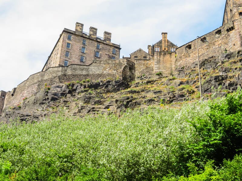 Edinburgh Castle, Scotland, UK Stock Photo - Image of fort, medieval ...