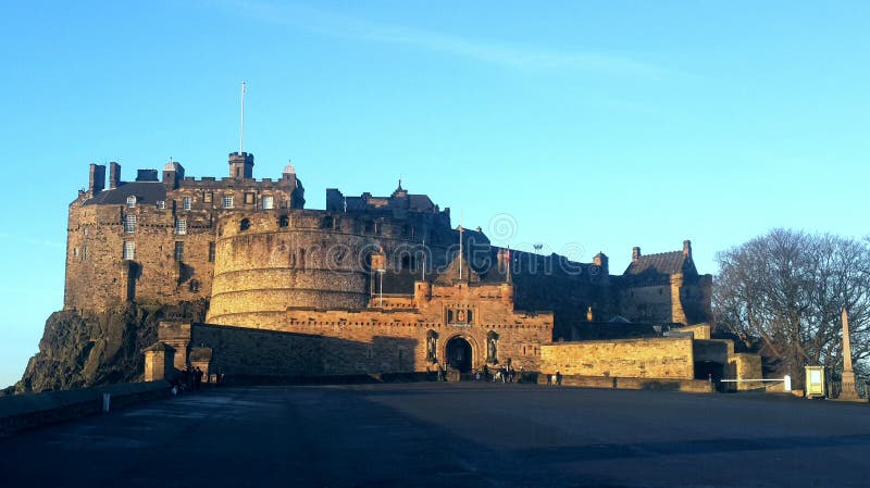 Edinburgh Castle stock photo. Image of edinburgh, clear - 67130602