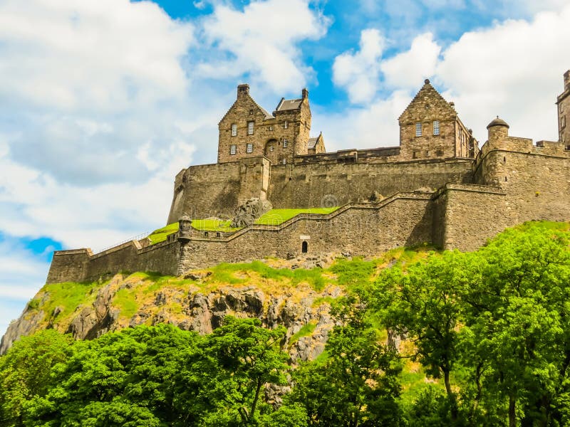 Edinburgh Castle, Scotland, UK Stock Photo - Image of fort, ancient ...
