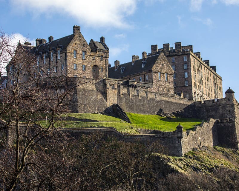 Edinburgh Castle in Scotland Stock Image - Image of landmark, kingdom ...