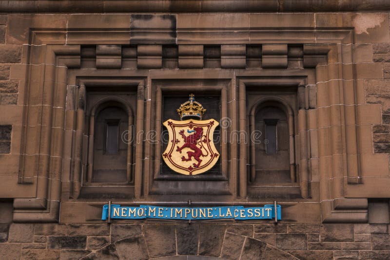 Edinburgh Castle Sign - Edinburgh - Scotland - UK Stock Image - Image ...