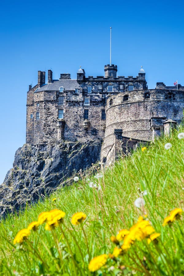 Spring in Edinburgh stock photo. Image of street, scotland - 57980504
