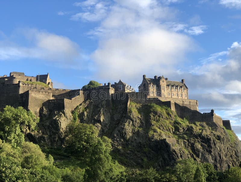 Edinburgh Castle stock image. Image of scotland, sunny - 152628663