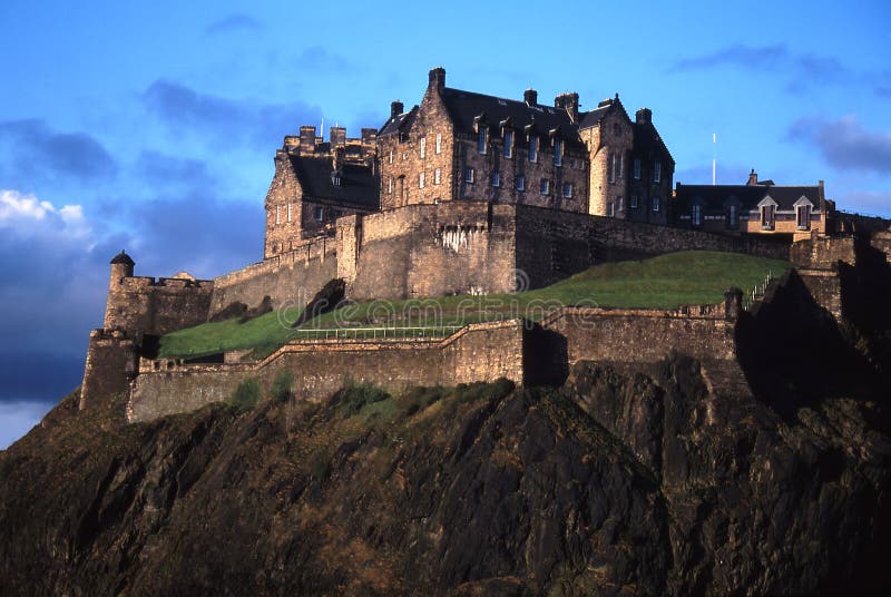 Edinburgh castle stock image. Image of british, fort - 66865927