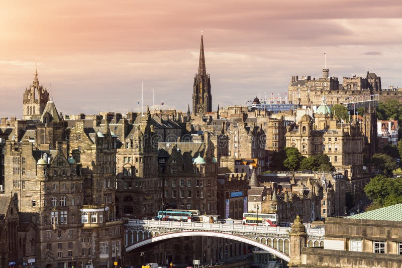 Edinburgh Cityscape, Scotland Stock Image - Image of cityscape, place ...