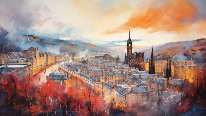 Edinburgh Elegance: a Dreamy Impressionistic Portrait of Scottish Charm ...