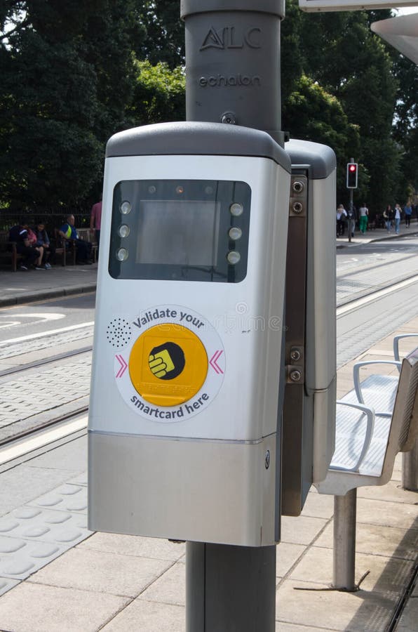 Ticket Machine Outside on Platform To Public Transport Trams Light Rail ...