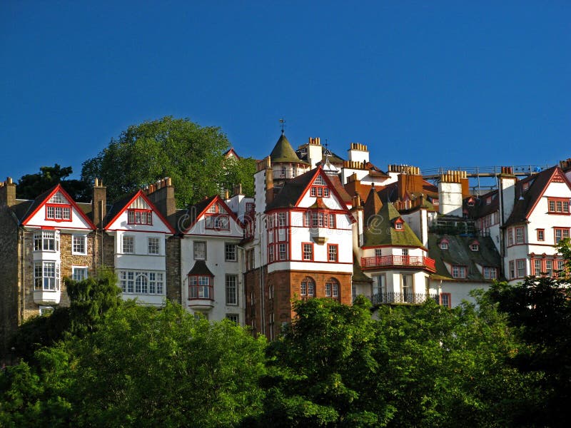 Edinburgh, Oude Stad 01 stock foto. Image of toerisme - 5850916