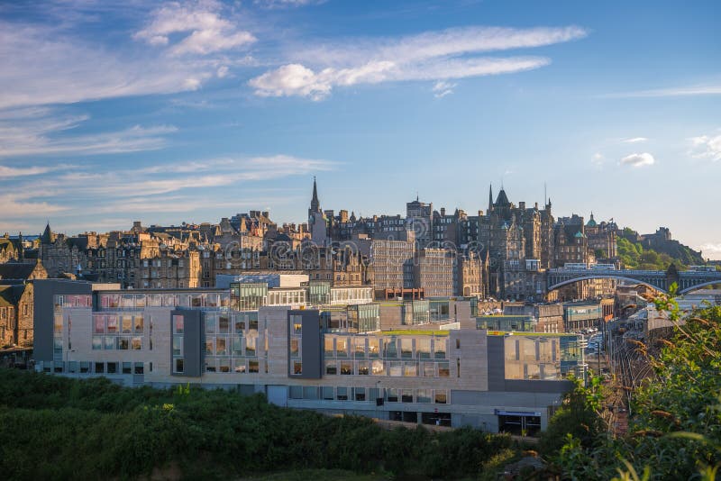 Edinburgh panorama stock image. Image of building, castles - 41612067
