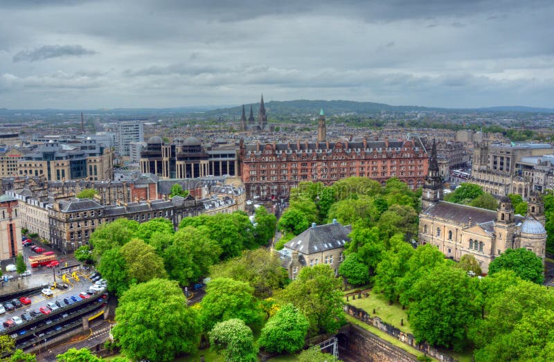 Edinburgh Scotland stock image. Image of hill, architecture - 96039293