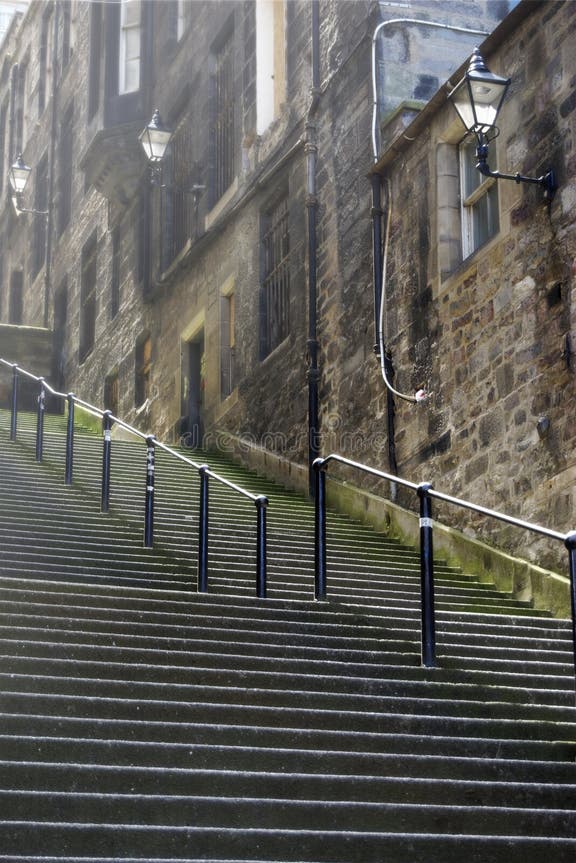 Edinburgh steps stock image. Image of historic, steps - 7107399