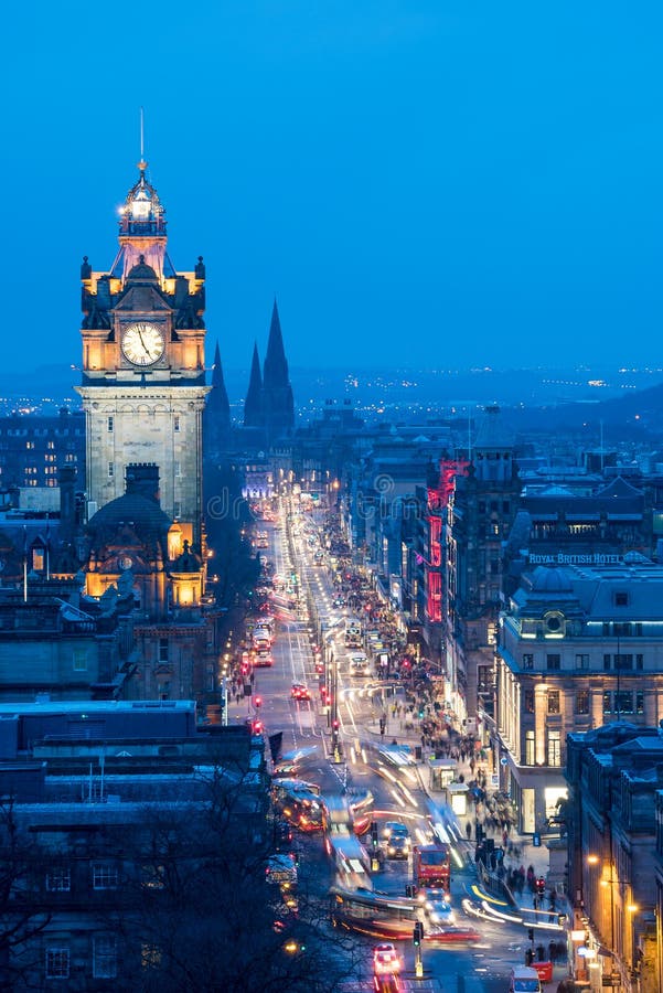 Edinburgh, UK editorial stock photo. Image of hour, princes - 49350688