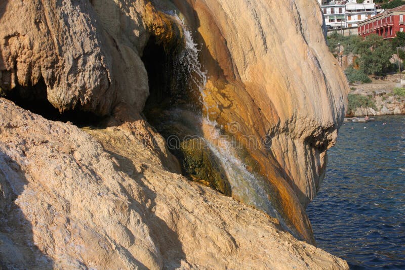 Edipsos City on Island Evia in Greece with Spa Sulfur Waters. Stock ...