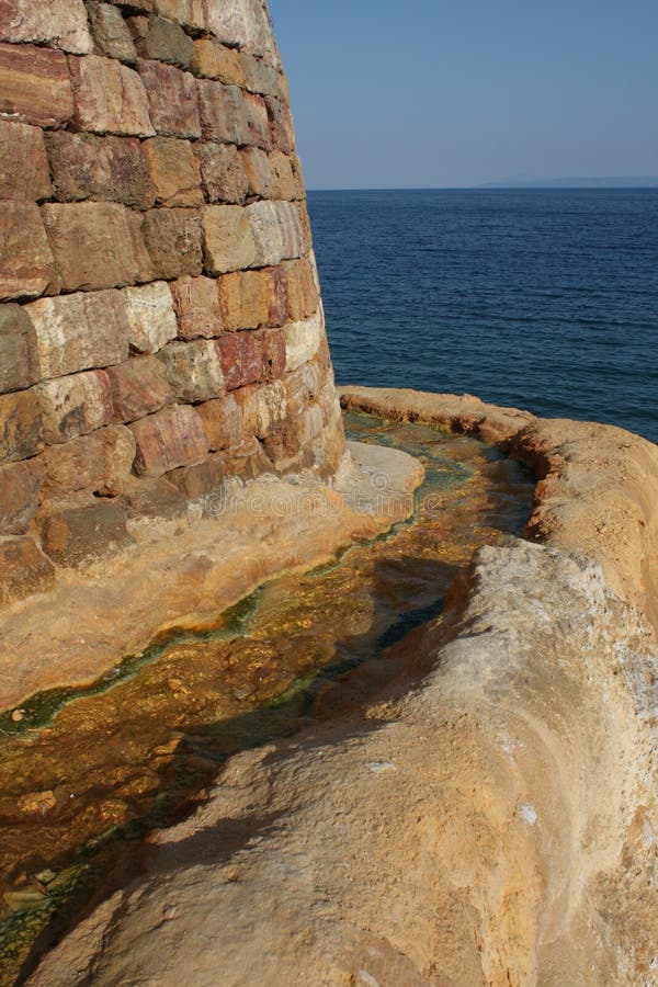 Edipsos City on Island Evia in Greece with Spa Sulfur Waters. Stock ...