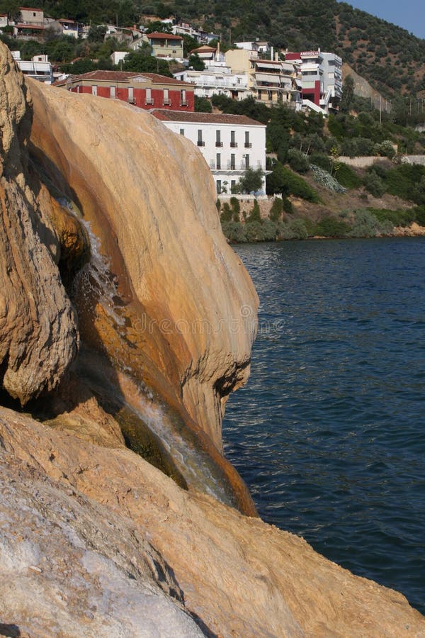 Edipsos City on Island Evia in Greece with Spa Sulfur Waters. Editorial ...