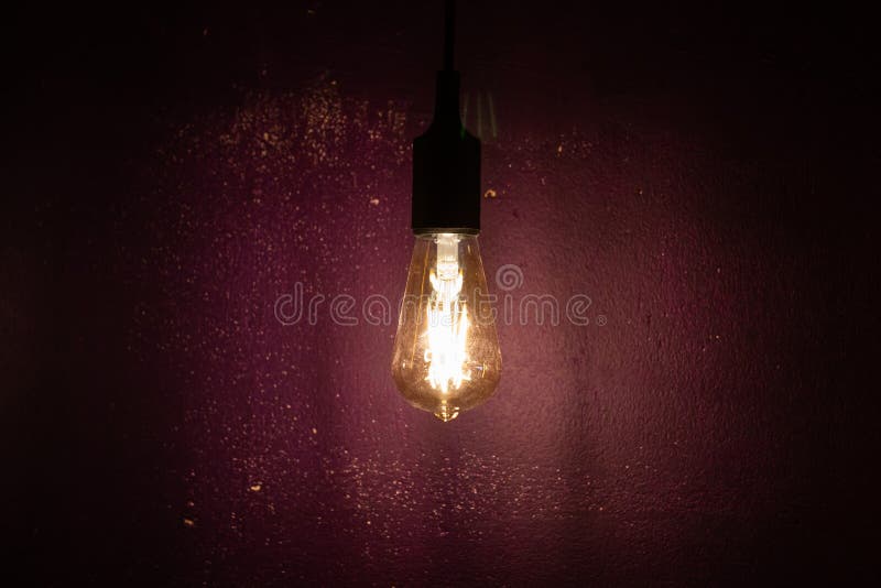 Edison Electrical Lamp, Retro Style Decor Stock Image - Image of decor ...