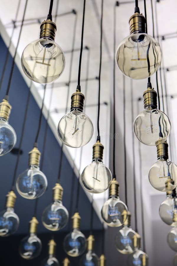 Edison lamps stock photo. Image of hanging, idea, edisson - 57354836