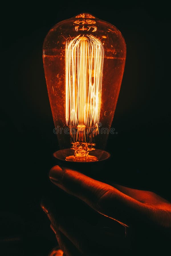 Edison Light Bulbs Close Up Stock Image - Image of conceptual, edison ...