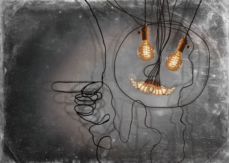 Edison Lightbulbs Face stock image. Image of face, anthropomorphic ...