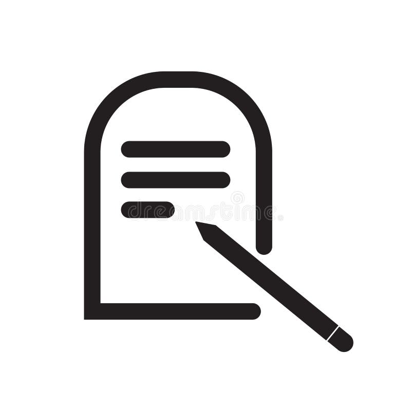 Edit Button Icon Vector Sign and Symbol Isolated on White Background ...