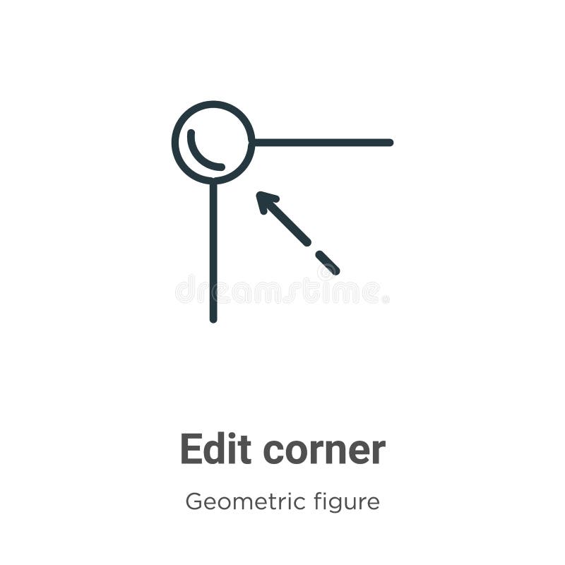 Edit Corner Icon on White Background. Simple Element Illustration from ...