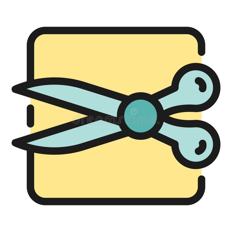 Edit Digital Scissors Icon Vector Flat Stock Illustration ...