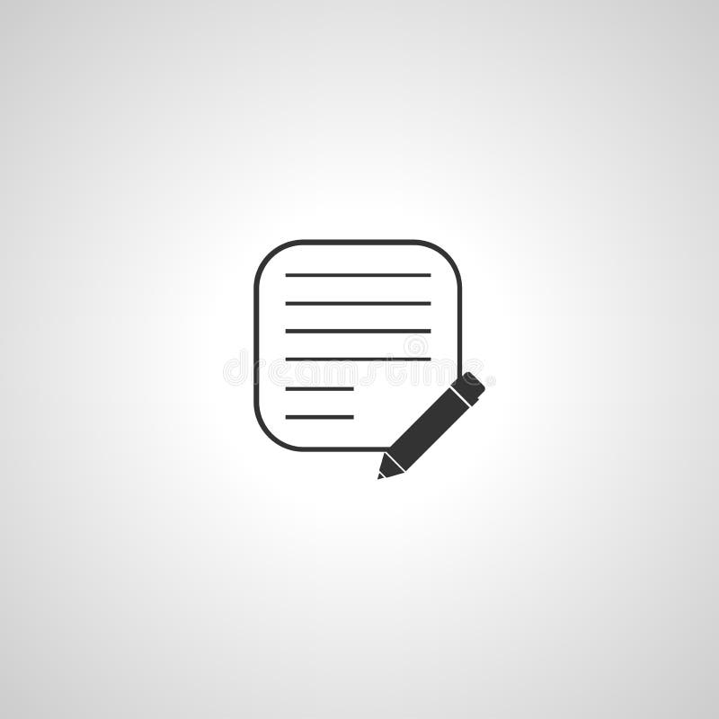 Edit Document Content Button Isolated Icon. Edit Document Content ...