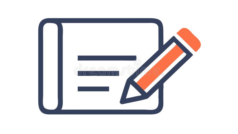 Edit Document Pencil Note Taking Signature Icon, Vector Design ...