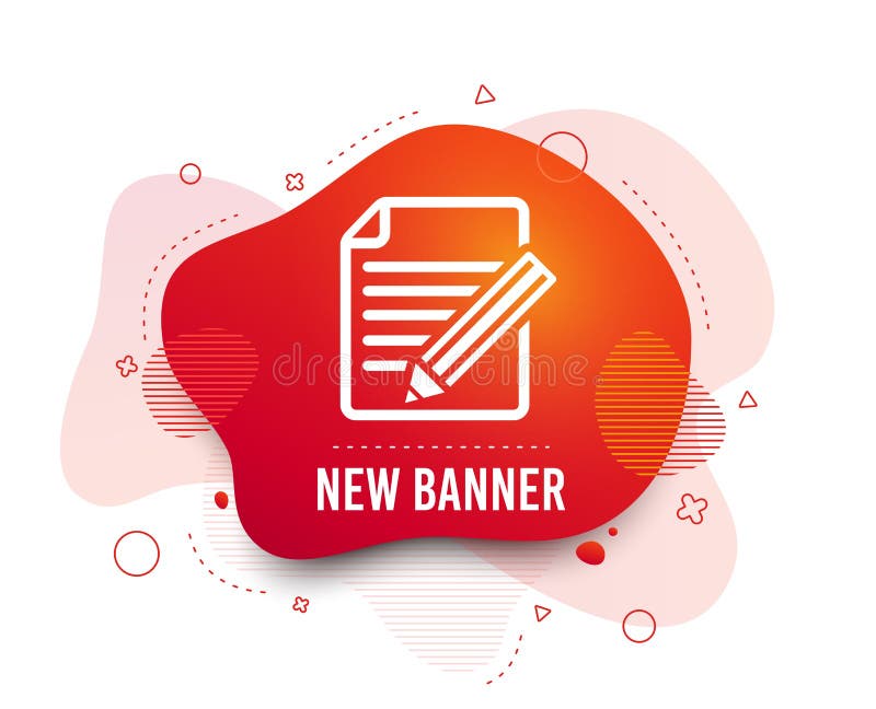 Edit Document Sign Icon. Edit Content Button. Vector Stock Vector ...