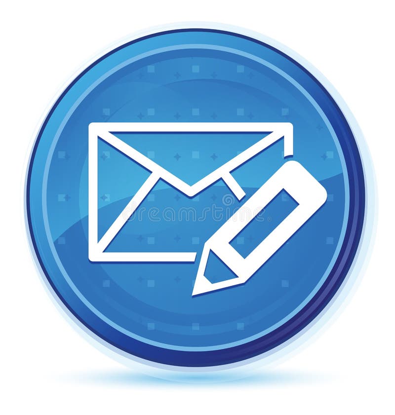 Edit Email Icon Midnight Blue Prime Round Button Stock Vector ...