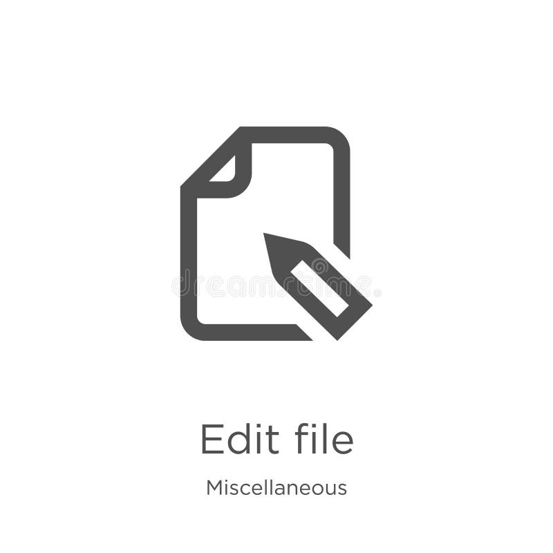 File Icon Vector from Accessibility Collection. Thin Line File Outline ...