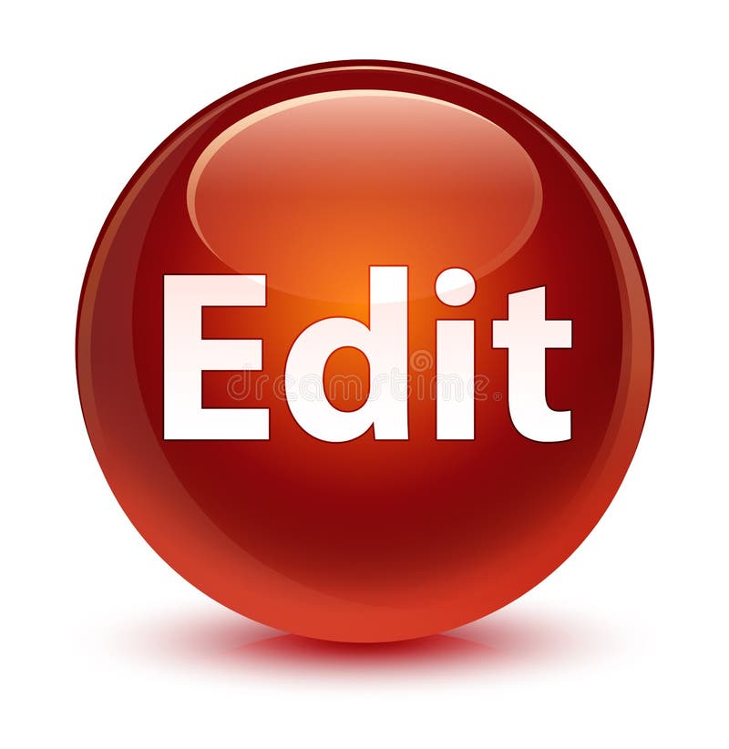 Edit Glassy Brown Round Button Stock Illustration - Illustration of ...